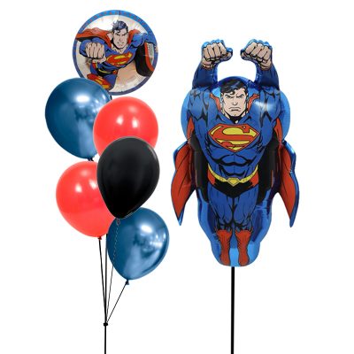 Superman Latex Balloon Bunch | Partylicious