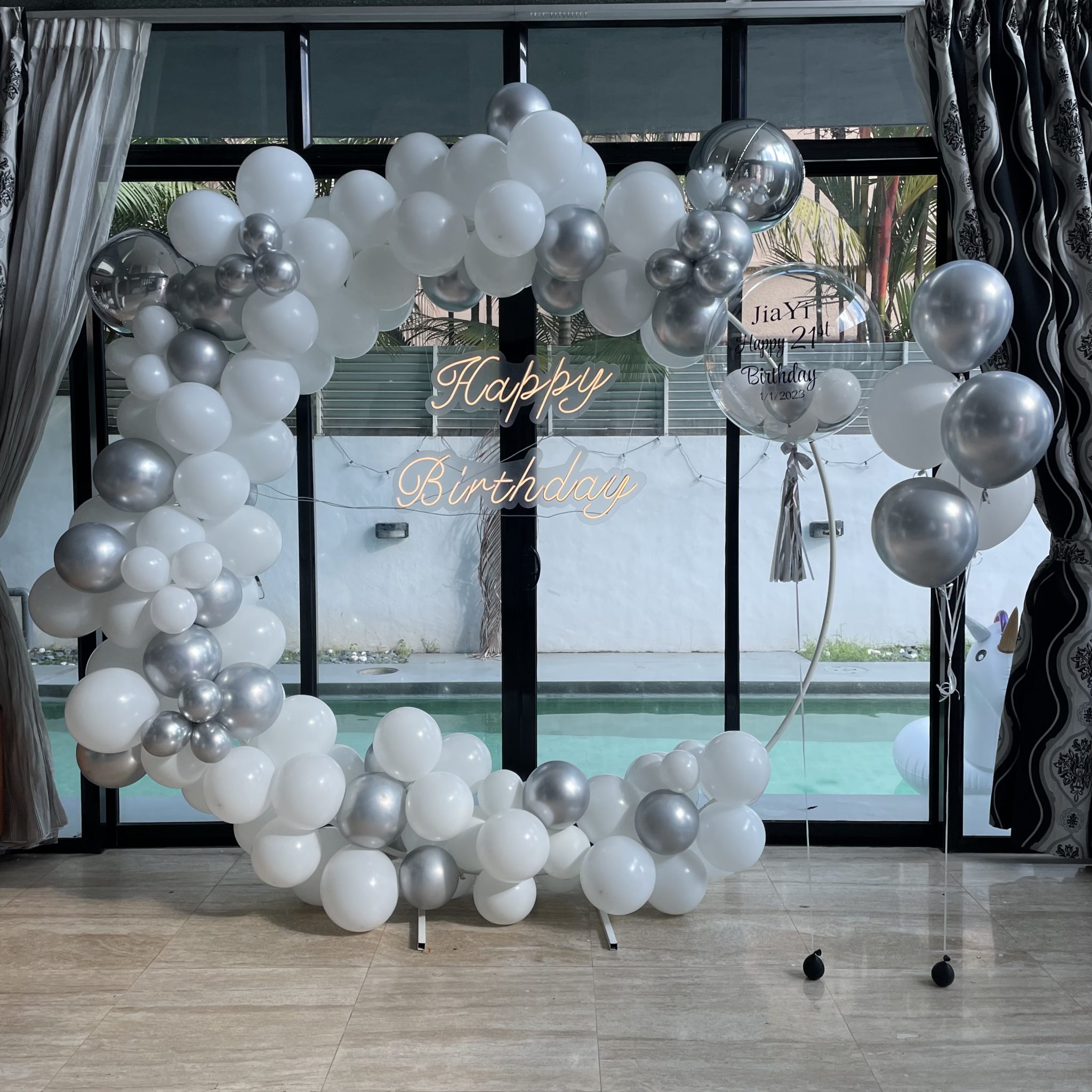 Scarlet Arch Birthday Backdrop Package | Partylicious
